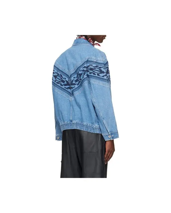 Isabel Marant Étoile Julian Embroidered Denim Jacket
