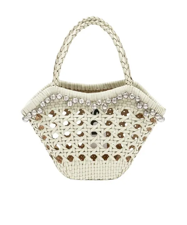OSOI Beaded Woven Shoulder Bag