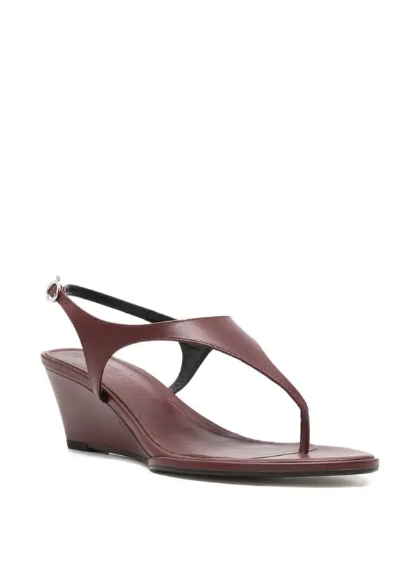 AeydĒ Roose Leather Wedge Sandals - Multicolor