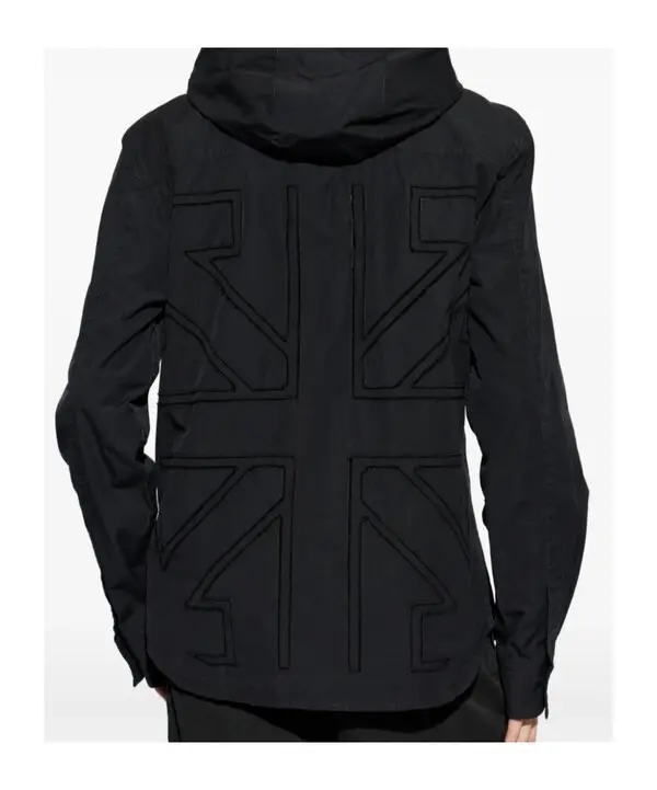 Off-White Button-up Hooded Shirt