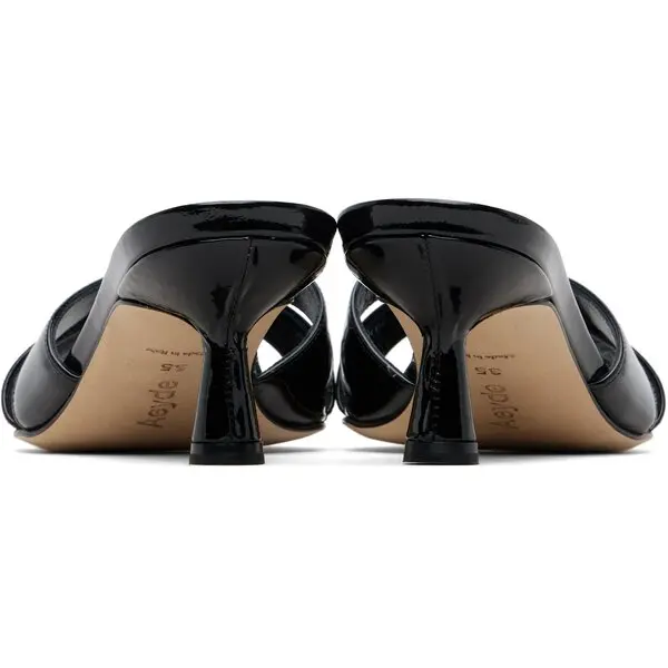 AeydĒ Criss-cross Leather Sandals - Black
