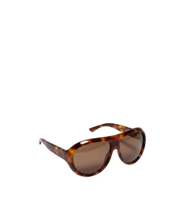 Gucci Pilot Frame Sunglasses - Brown Hawksbill Pattern