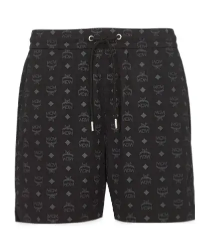 Mcm Monogram Print Shorts