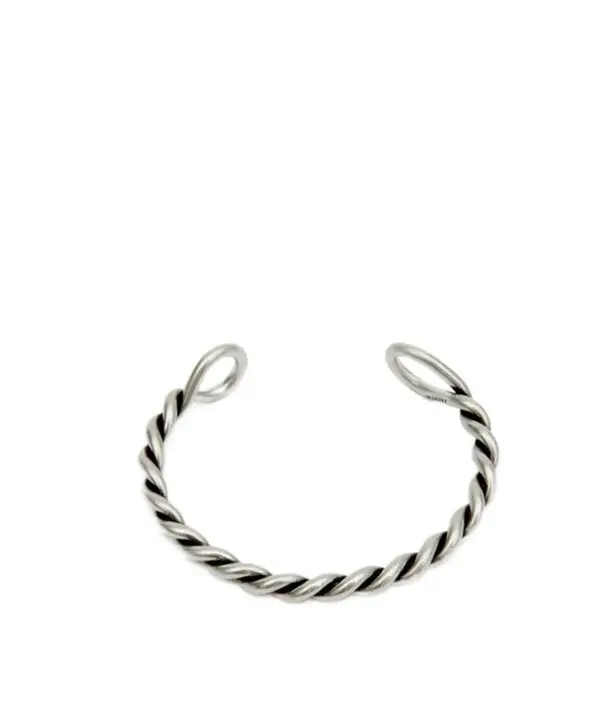 Isabel Marant Étoile Open Cross Silver Bracelet - Gray