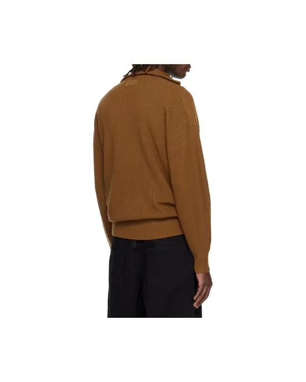 Isabel Marant Étoile Benny Ribbed Knit Zip Sweatshirt