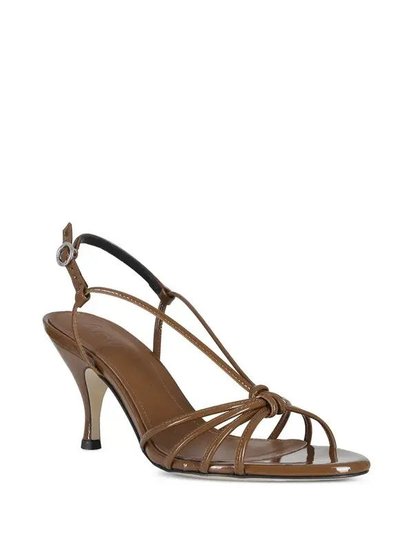 AeydĒ Solange Knot Detailed Sandals - Brown