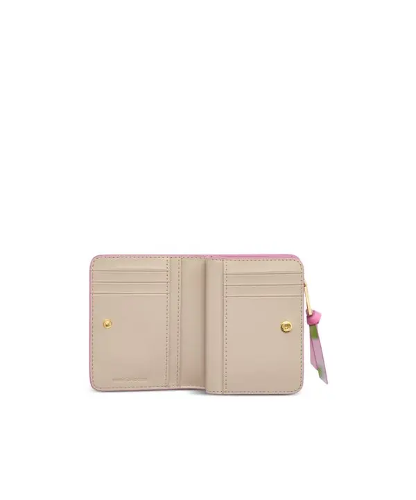 Marc Jacobs The Blurred Floral Snapshot Mini Compact Wallet - Pink
