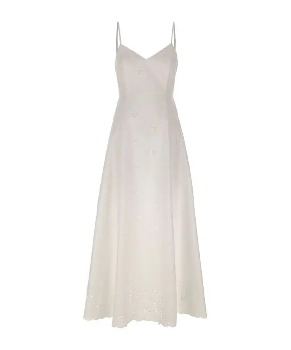 MC2 SAINT BARTH Embroidered A-line Dress