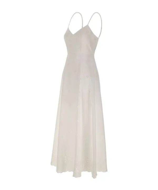 MC2 SAINT BARTH Embroidered A-line Dress