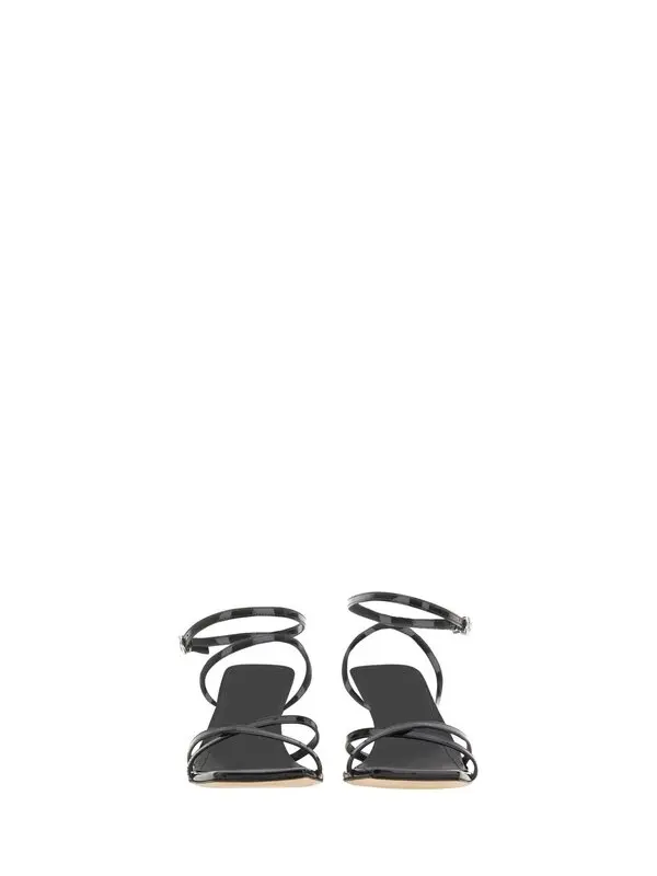 AeydĒ Criss-cross Strap Sandals - Black