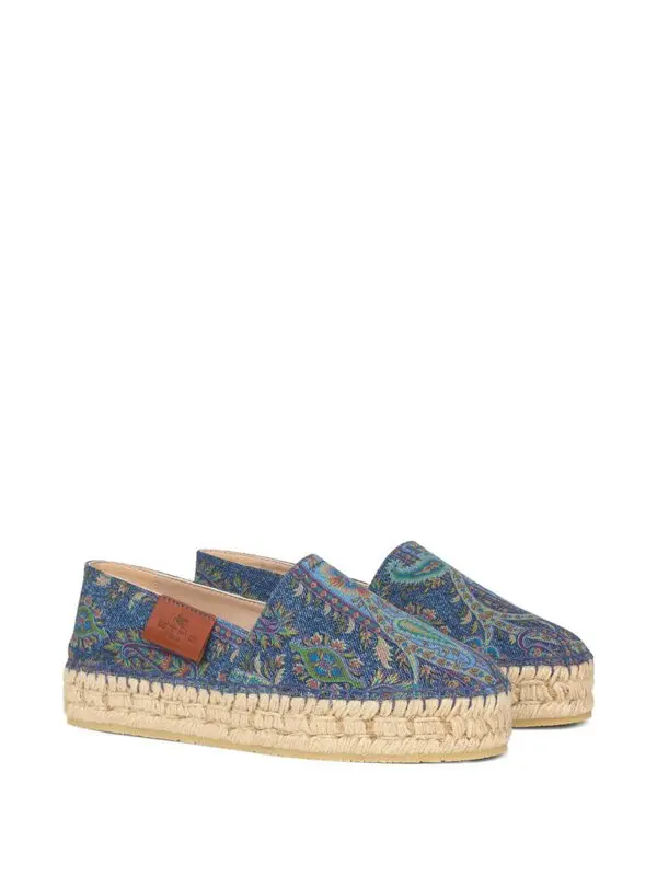 Etro Jacquard Paisley Espadrilles