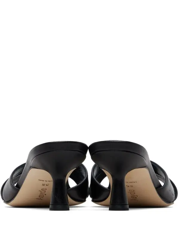 AeydĒ Vero Crossover Heeled Sandals - Black