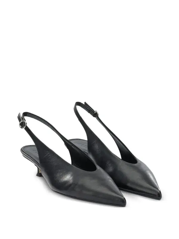 AeydĒ Camila Slingback Heeled Pumps - Black
