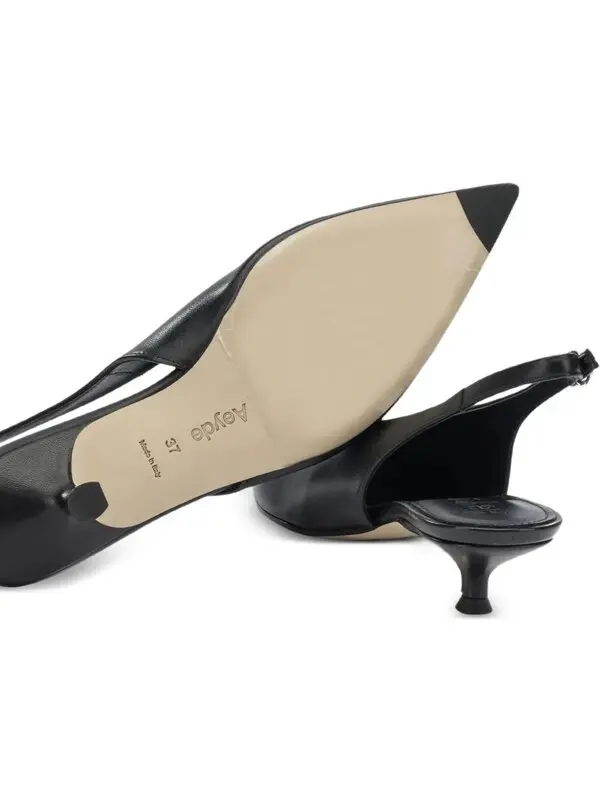 AeydĒ Camila Slingback Heeled Pumps - Black