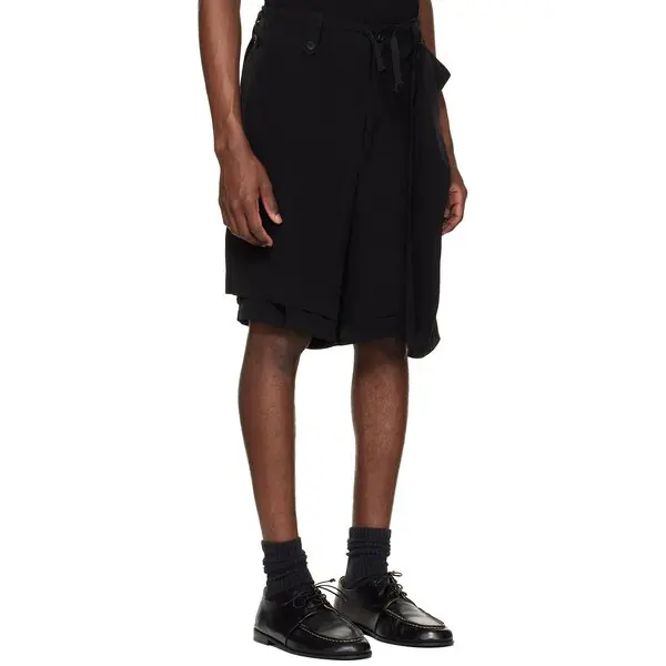 Yohji Yamamoto Draped Button Shorts