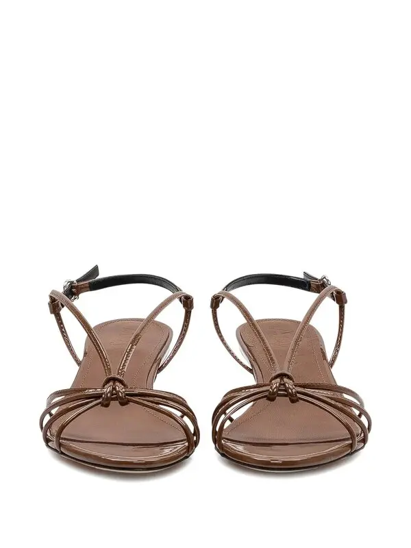 AeydĒ Amara Knotted Strap Sandals - Brown