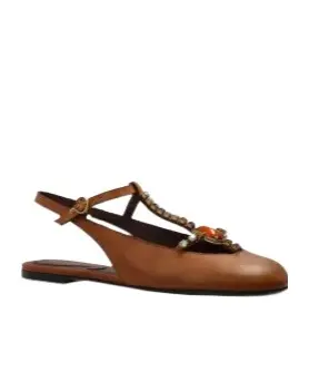 Etro Embellished Low Slingbacks