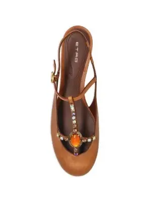 Etro Embellished Low Slingbacks
