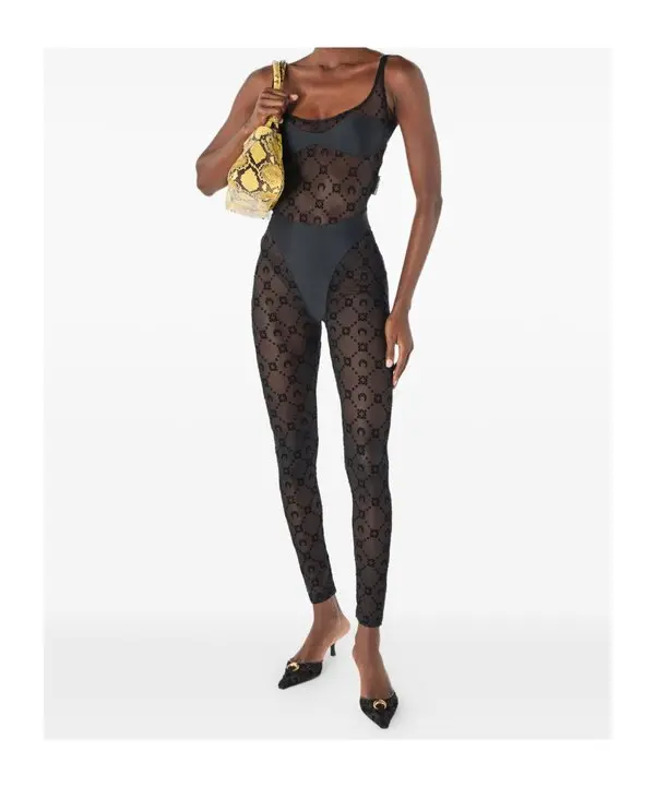 MARINE SERRE Moonogram Mesh Catsuit
