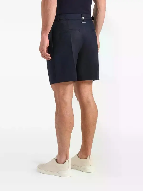 Manière De Voir Marin Pleated Twill Shorts