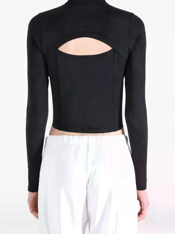 MALBON Dani Half-zip Top With Cut-out Detail