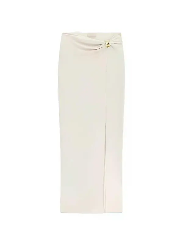 Guess Twist-detail Maxi Pencil Skirt - Neutrals