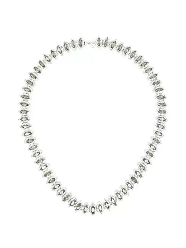 DARKAI Marquise-cut Crystal Necklace - Silver