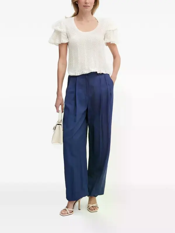 FRACOMINA Pleated Wide-leg Trousers