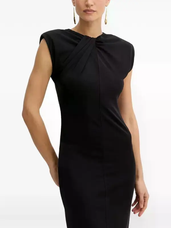 FRACOMINA Sleeveless Midi Dress - Black
