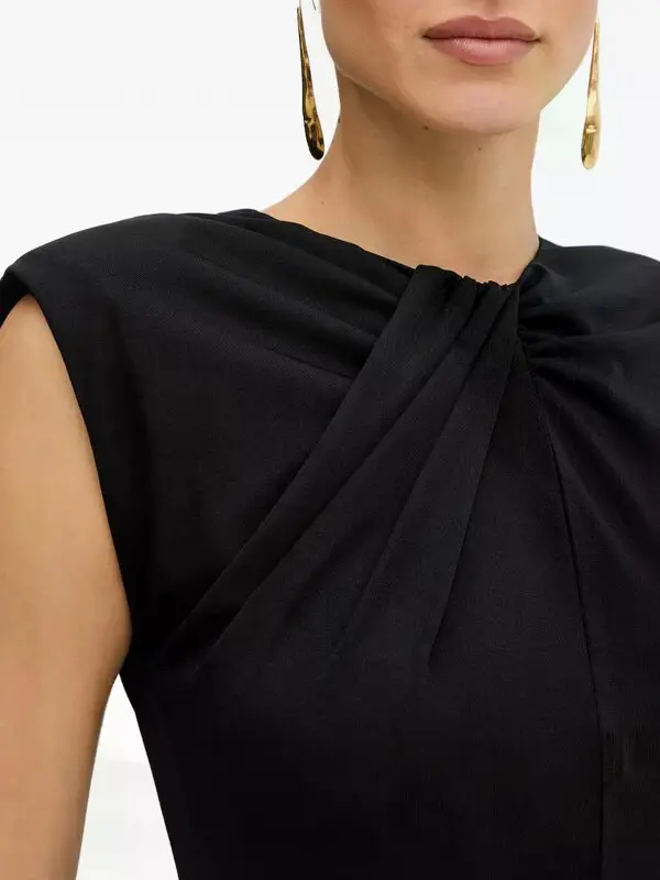 FRACOMINA Sleeveless Midi Dress - Black