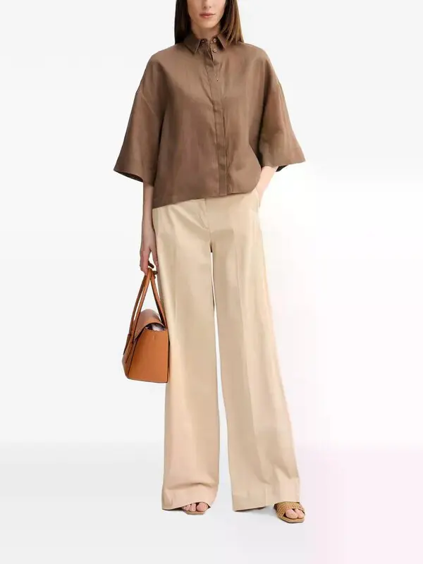 FRACOMINA Wide-leg Trousers With Charm Detail