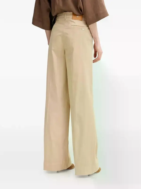 FRACOMINA Wide-leg Trousers With Charm Detail