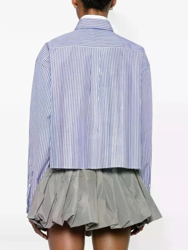 Miu Miu Micro Pinstripe Poplin Shirt