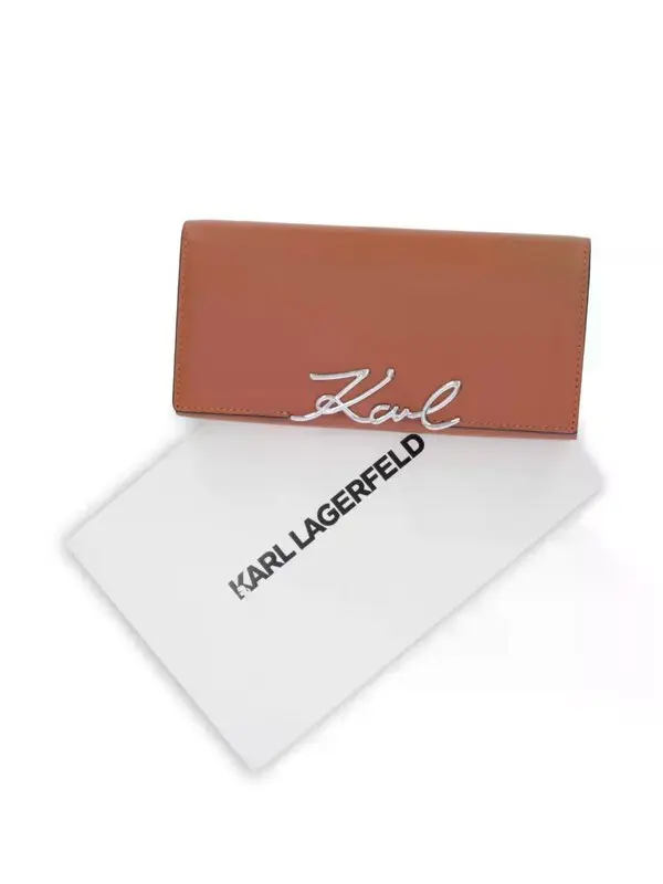 Karl Lagerfeld K/signature Continental Logo-plaque Wallet