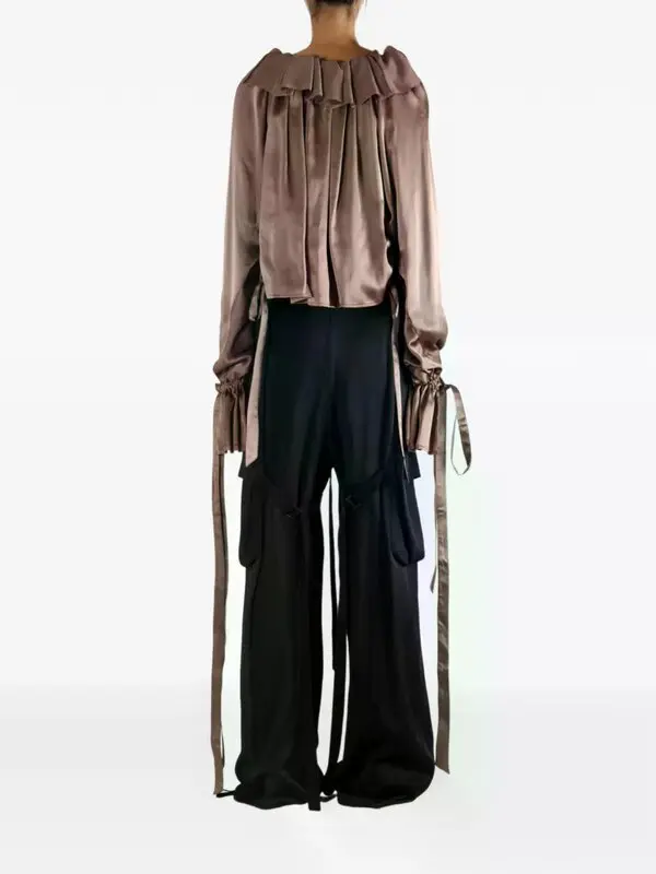 ANN DEMEULEMEESTER Silk Satin Blouse