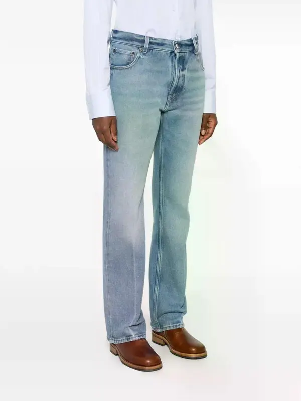 Miu Miu Washed Five-pocket Straight-leg Jeans