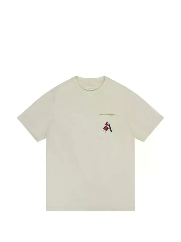 Aimé Leon Dore Seasonal Citrus Embroidered-pocket T-shirt - Neutrals