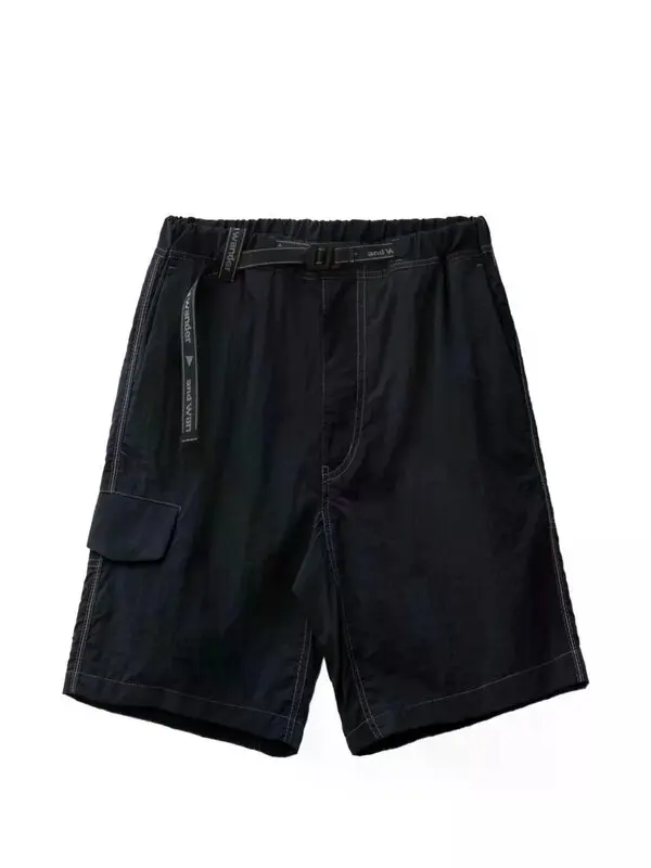 AND WANDER Ny Taffeta Hiker Shorts - Black