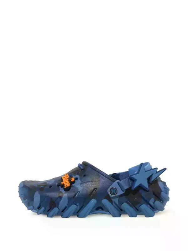 CROCS A Bathing Ape X Camouflage-print Clogs - Blue