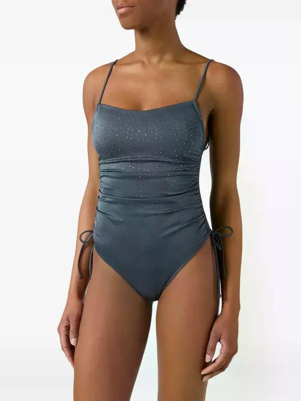 MC2 SAINT BARTH Eliya Embellished Ruched Swimsuit
