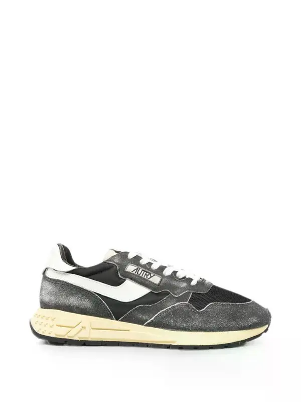 AUTRY Reelwind Distressed Mesh-panel Sneakers - Grey