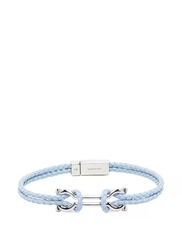 FERRAGAMO Gancini Braided Bracelet
