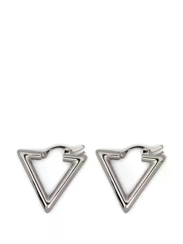 LAG WORLD Lil Triangle Hoop Earring - Silver