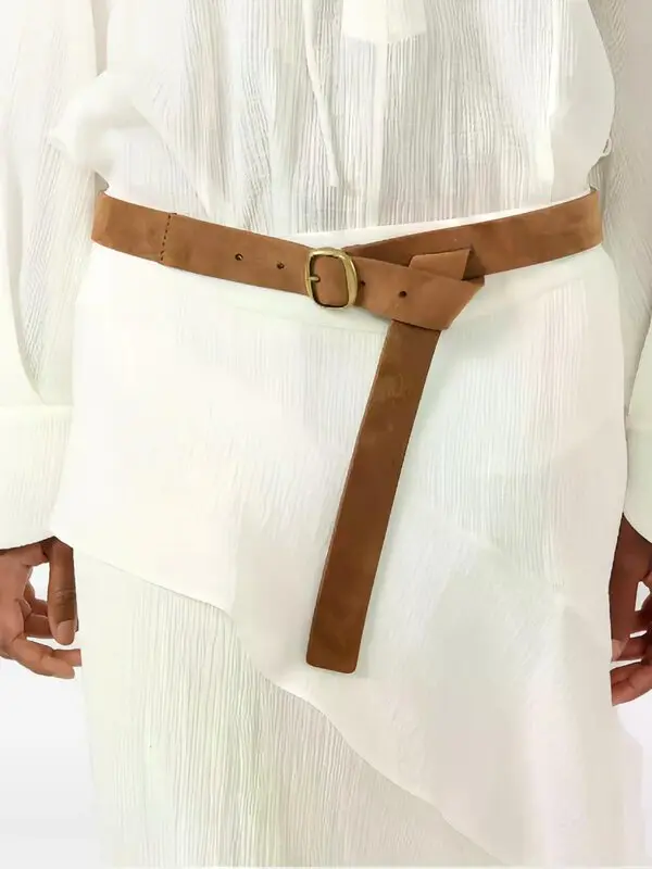 Barbara Bui Suede Finish Buckle Fastening Belt