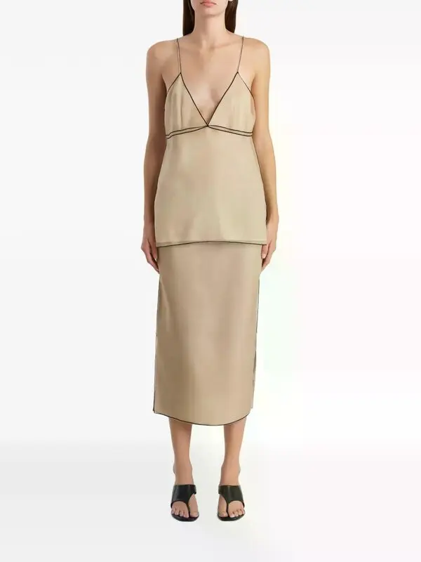 Khaite Timy Silk Organza Camisole