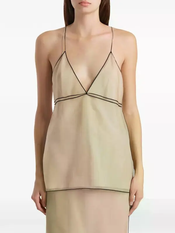 Khaite Timy Silk Organza Camisole