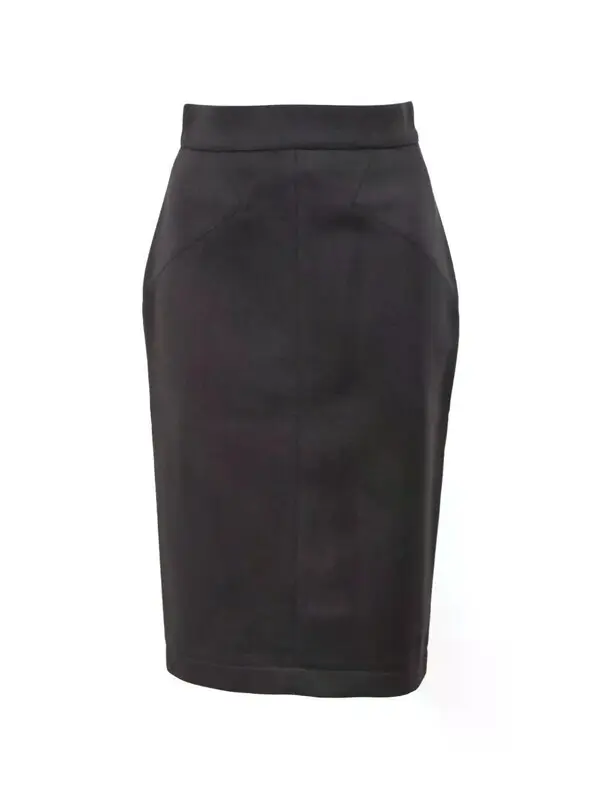 Alaïa Decorative Stitching Pencil Skirt - Grey