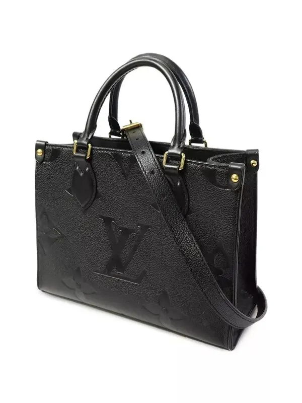 LOUIS VUITTON Monogram Empreinte On The Go Pm Tote Bag