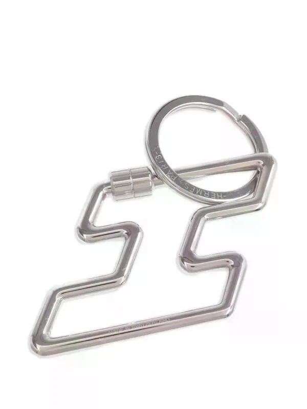 Hermès H Too Speed Key Ring In Polished - Silver