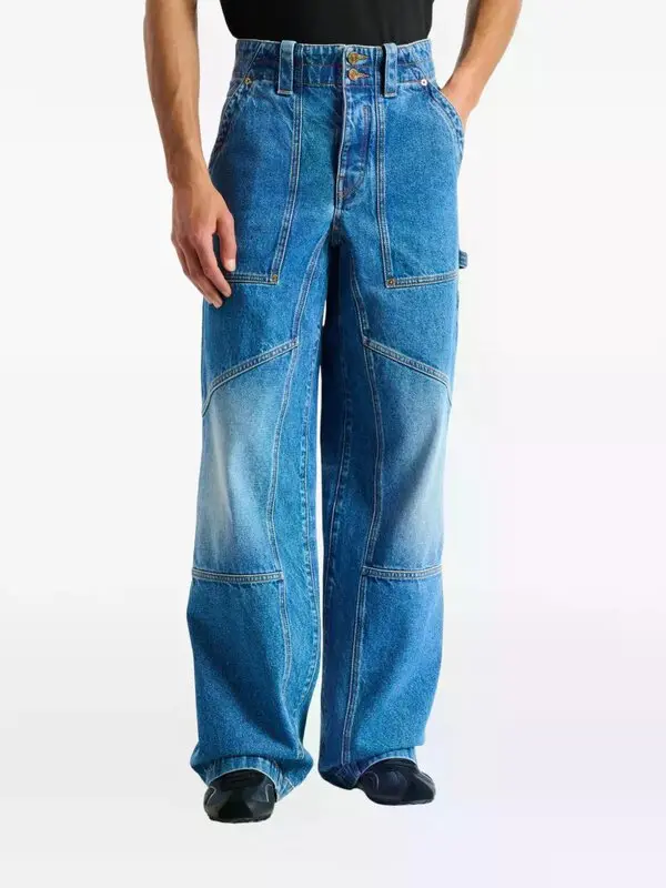 Balmain Wash Denim Carpenter Jeans